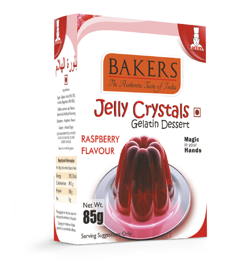 Jelly Crystals Raspberry - Bakers Food India